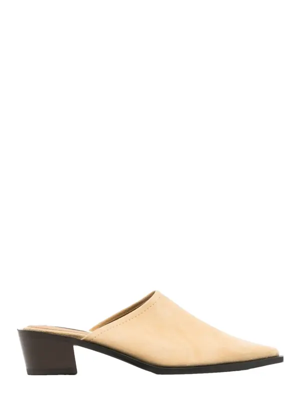 REIKE NEN 45mm Pointed-toe Suede Mules - Brown
