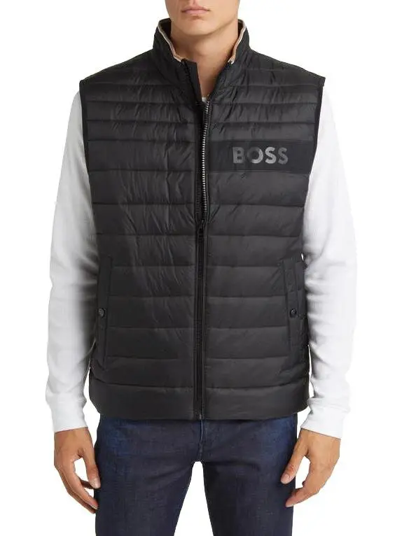 Hugo Boss Darolan Quilted Vest - Black