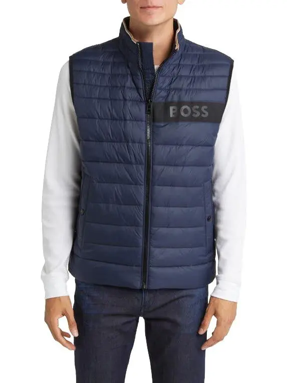 Hugo Boss Darolan Quilted Vest - Dark Blue