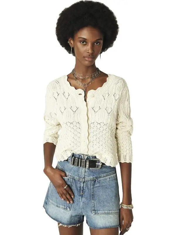 Ba&sh Jump Cardigan - White