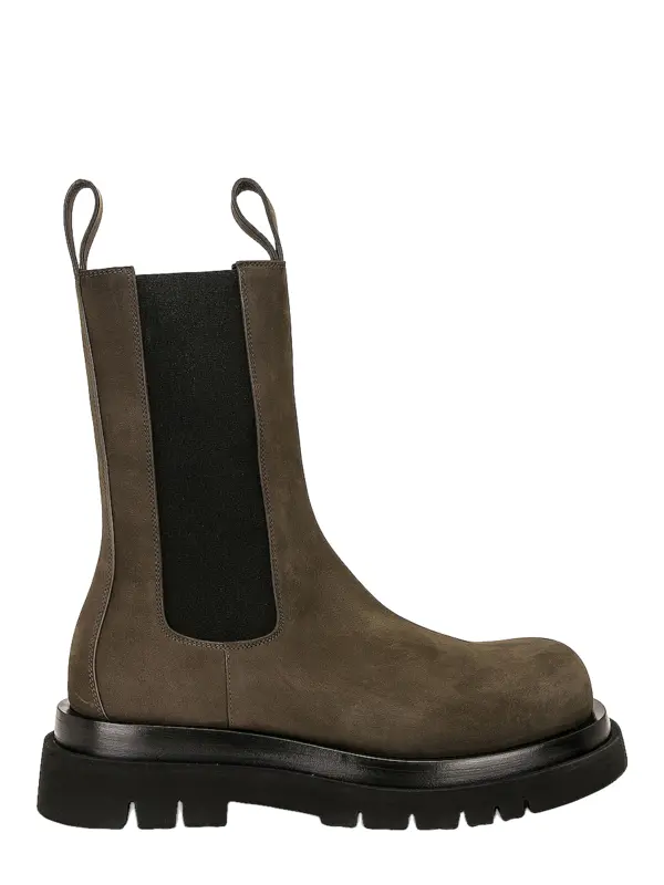 Bottega Veneta Lug Chelsea Boot - Olive