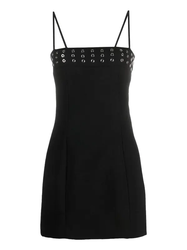 Blumarine Eyelet-embellished Minidress - Black