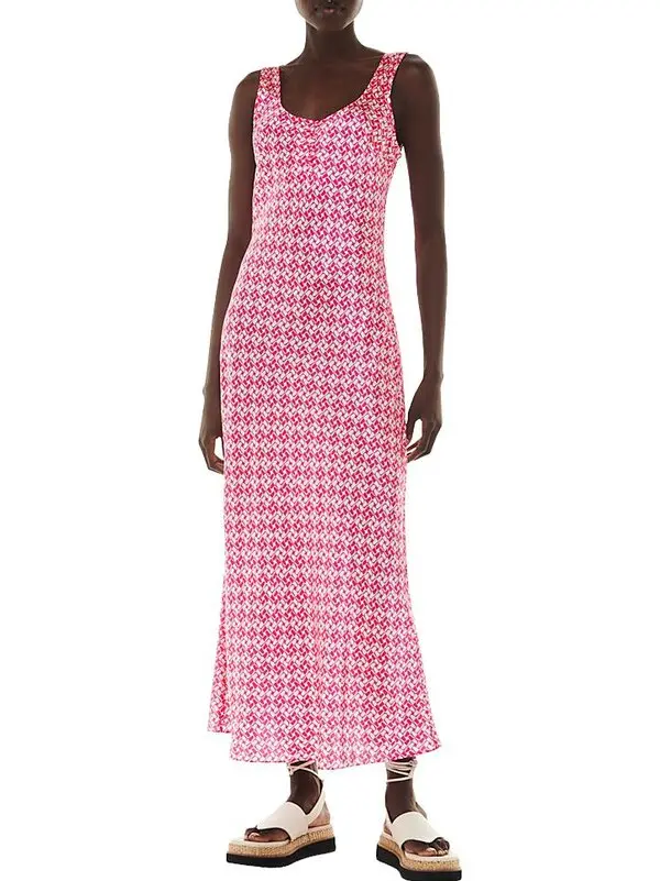 Whistles Cindy Two Tone Dress - Pink Multi