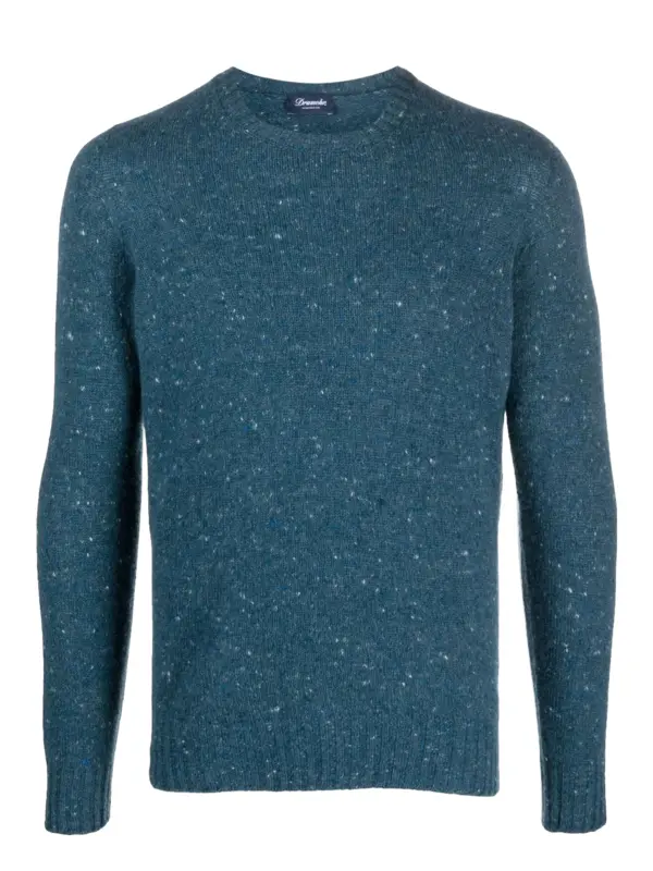 DRUMOHR Melange Knit Jumper - Blue