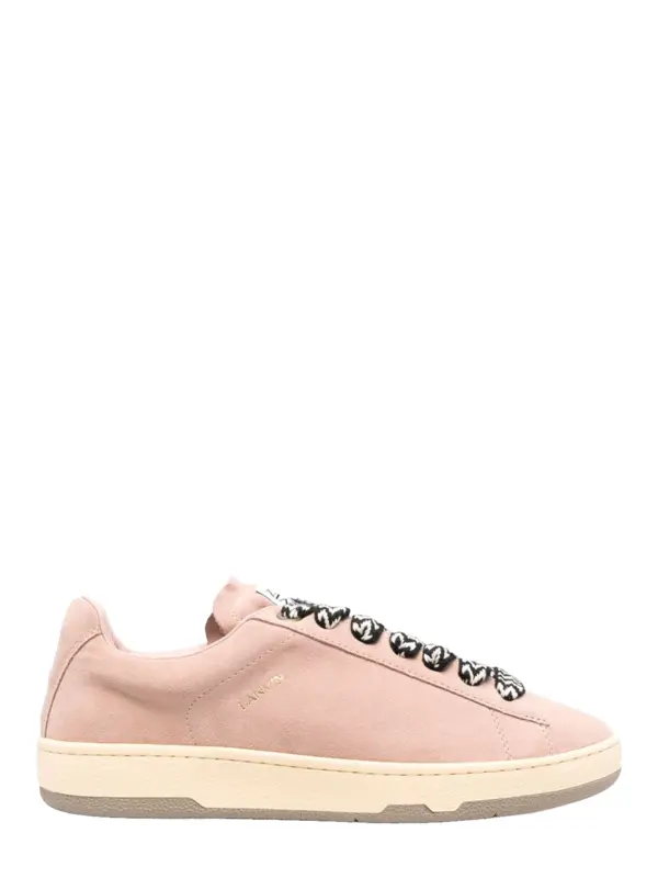 LANVIN Logo-patch Low-top Sneakers - Pink