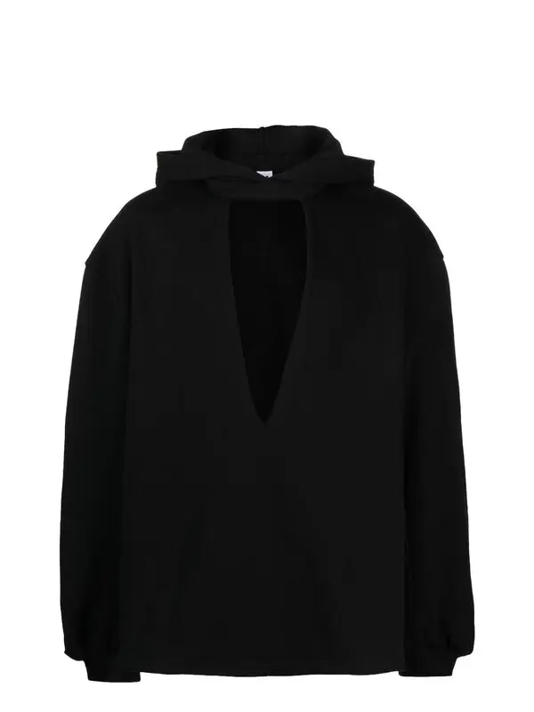Random Identities Cutout Hoody - Black