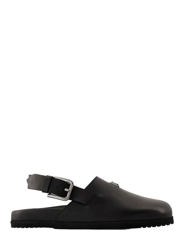 Dolce & Gabbana Logo-plaque Sandals - Black