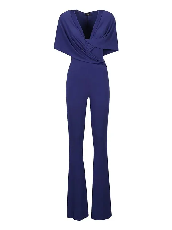 Andamane Naomi Hooded Maxi Flare Jumpsuit - Blue