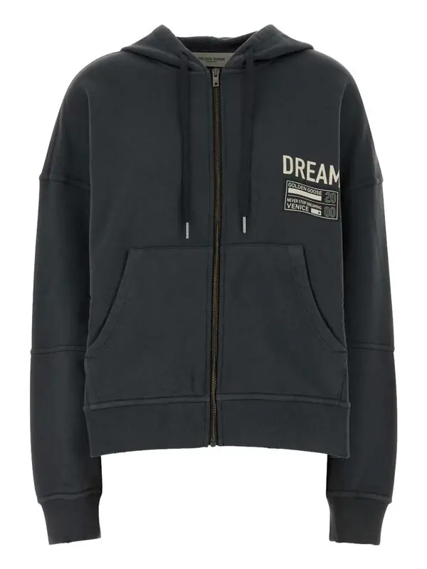 Golden Goose Zip-up Hoodie - Grey