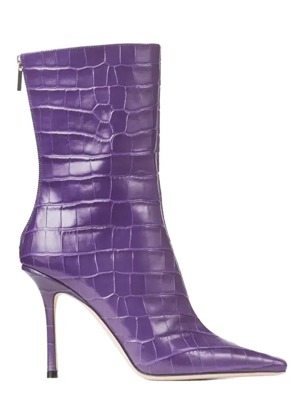 JIMMY CHOO Agathe 100mm Boots - Purple