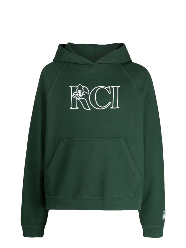 Reese Cooper Vine Logo-print Hoodie - Green