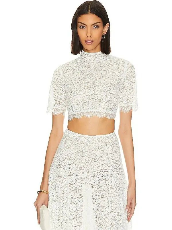 LOVERS AND FRIENDS Emilia Top - White Lace