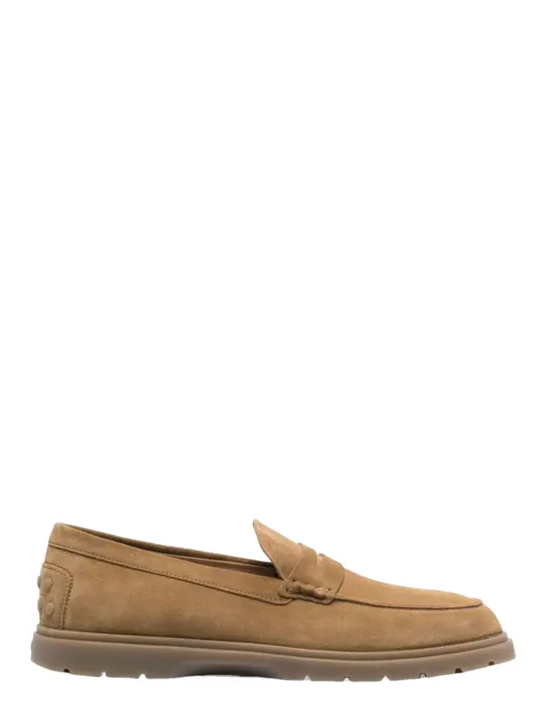 TOD'S Ibrido Tonal-stitching Loafers - Brown