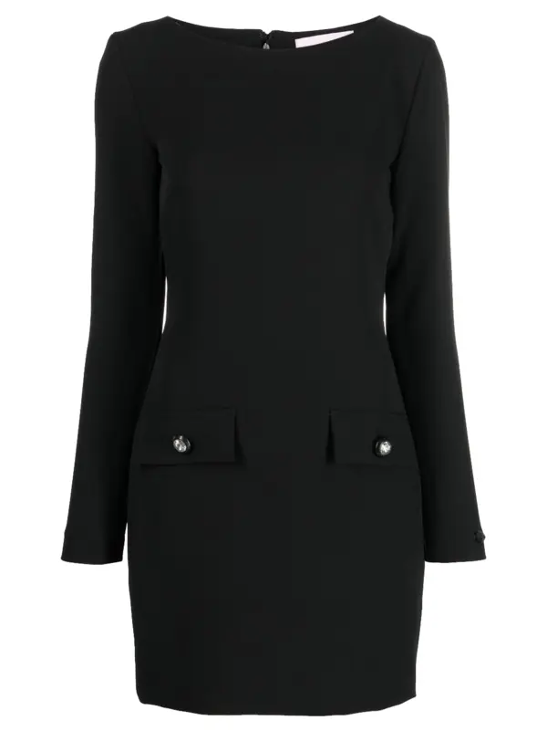 CHIARA FERRAGNI Long-sleeved Mini Dress - Black