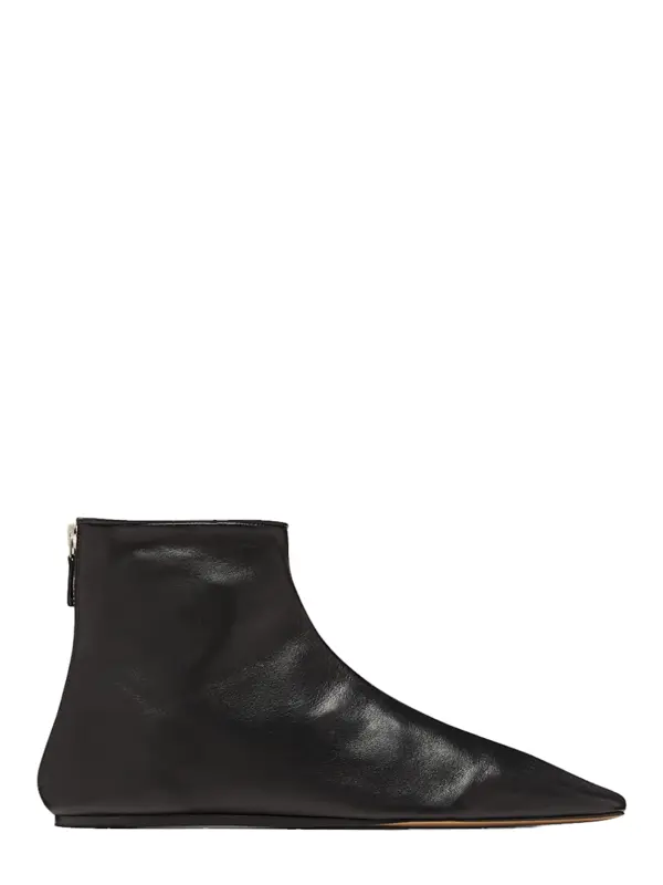 Le Monde Beryl Luna Calfskin Booties - Black