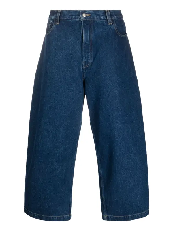 Studio Nicholson Cropped Wide-leg Jeans - Blue