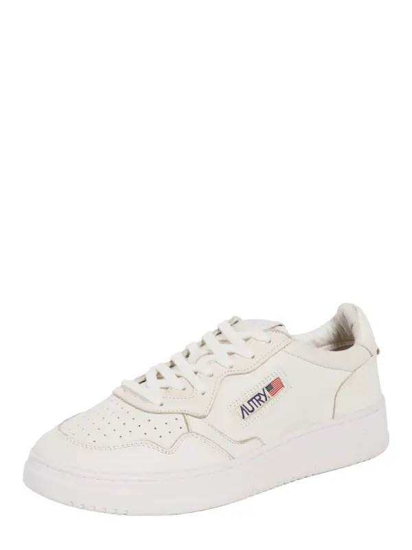 AUTRY Medalist Low Leather Sneakers - White/white
