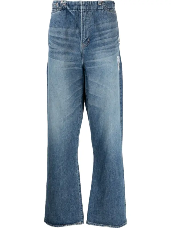 Mihara Yasuhiro Mid-rise Jeans - Blue