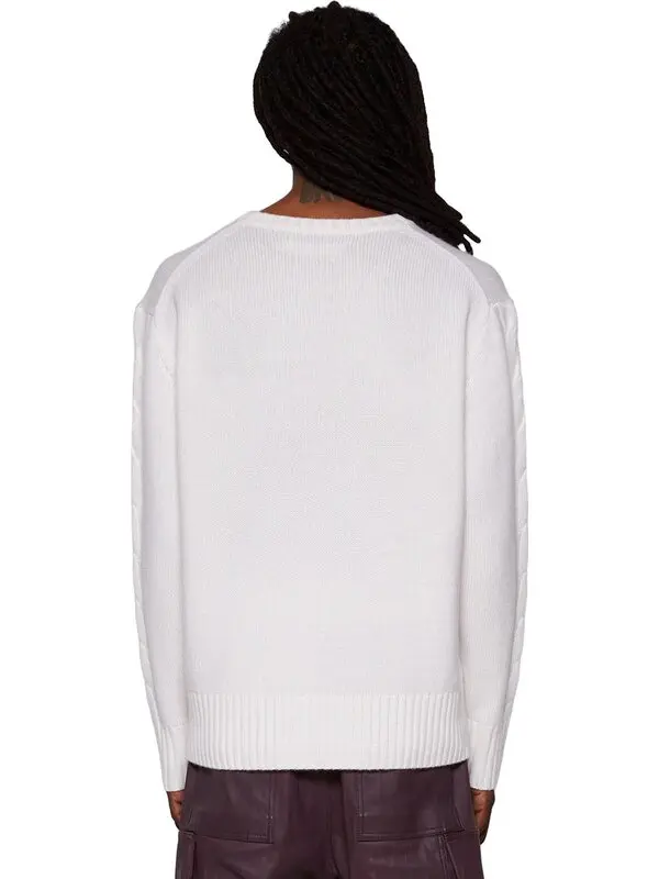 NAHMIAS Summerland Intarsia Crewneck Sweater - White