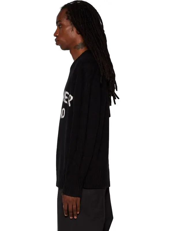 NAHMIAS Summerland Intarsia Crewneck Sweater - Black