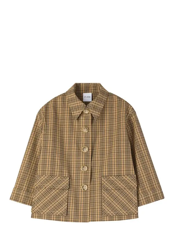 St. John Plaid Technical Jacket - Tnmu