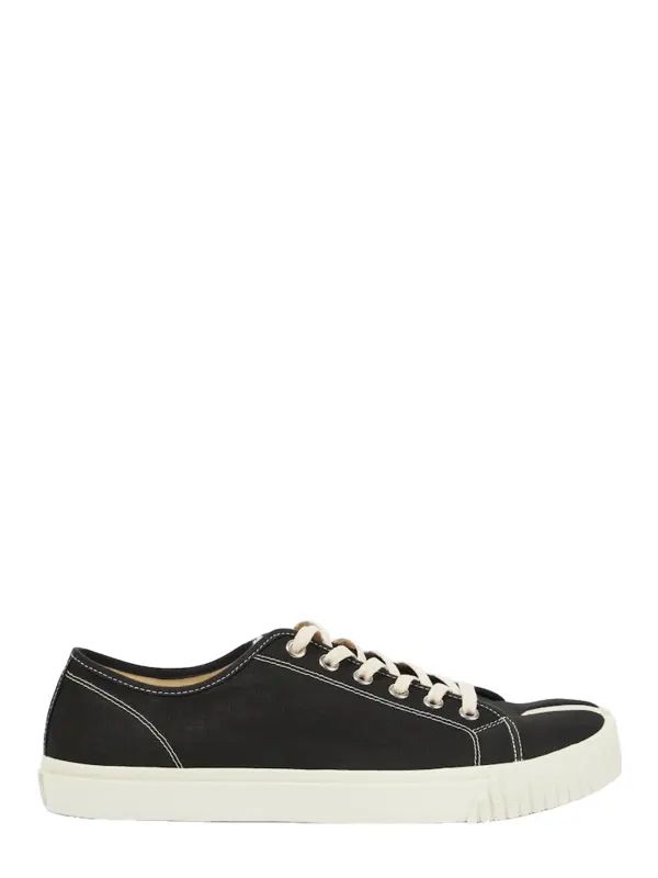 MAISON MARGIELA Tabi Canvas Sneakers - Black