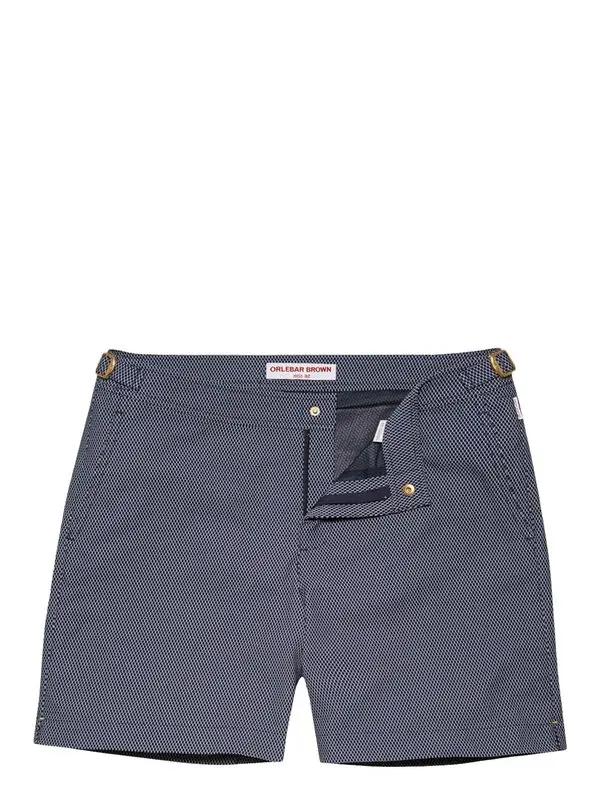 Orlebar Brown Bulldog Jacquard Swim Shorts - Honeycomb