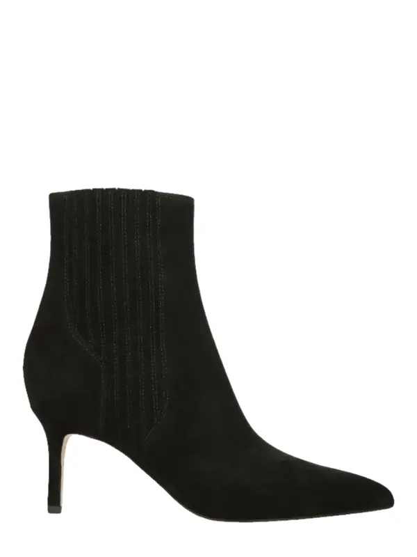 Veronica Beard Lisa Suede Mid-heel Bootie - Black