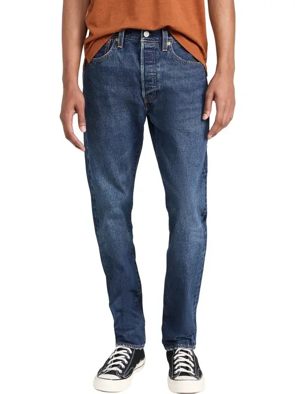 LEVI'S 501 Slim Tapered Jeans - Blast Of Blue Selvedge