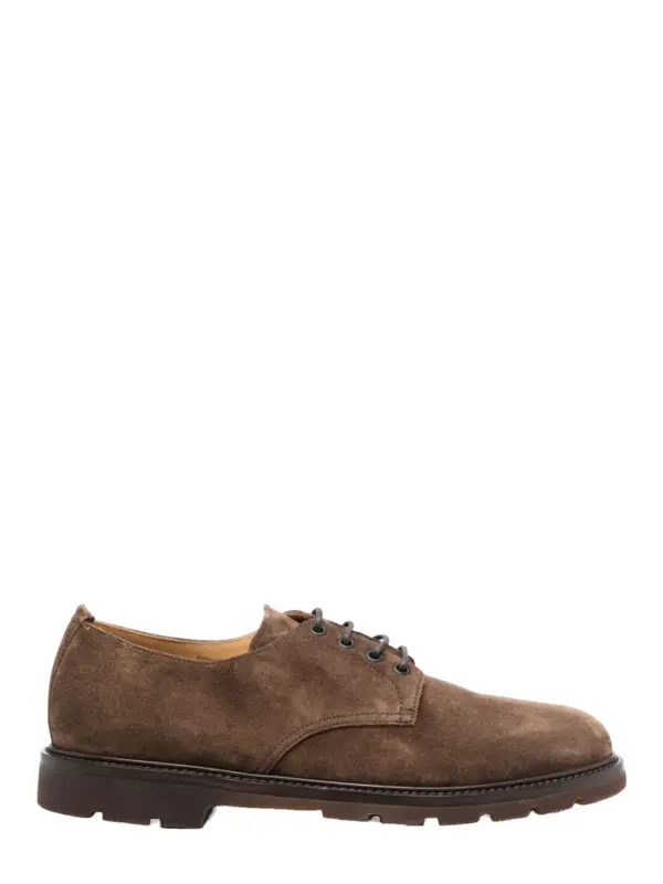 HENDERSON BARACCO Lace-up Suede Derby Shoes - Brown