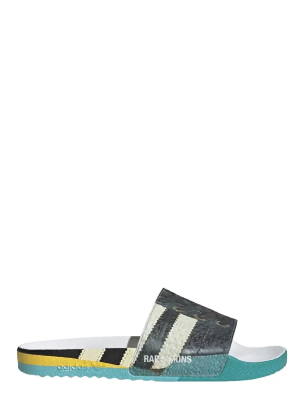 Adidas Raf Simons X Samba Adilette Slides - Black