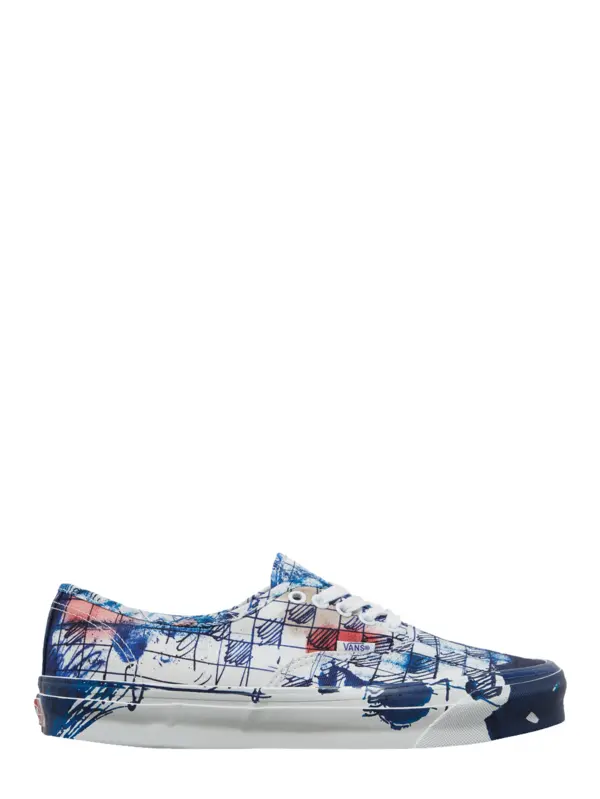 VANS Connor Tingley X Og Authentic Lx Checkerboard Sneakers - Blue