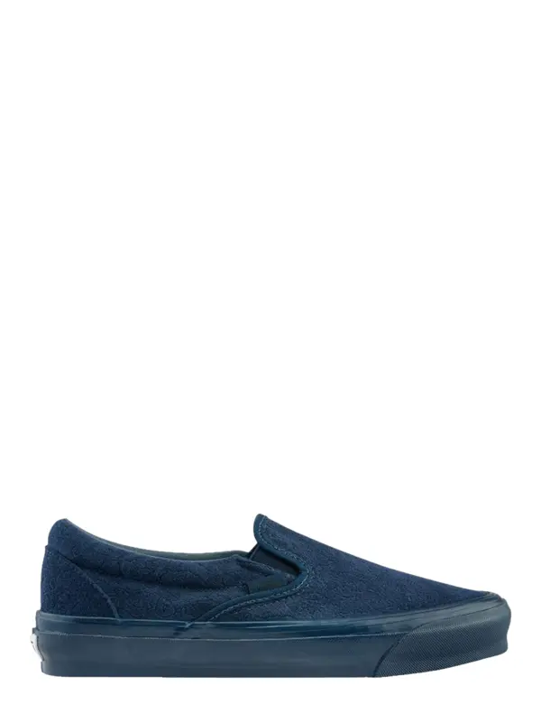 VANS Og Classic Slip-on Velvet Embroidery Leopard Dress Blues - Blue