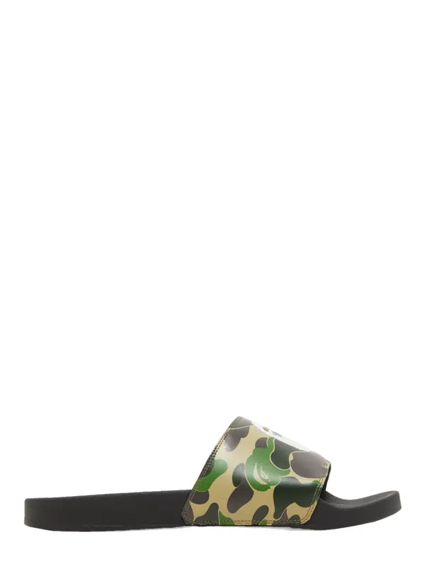 BAPE Abc Camo Slide - Green