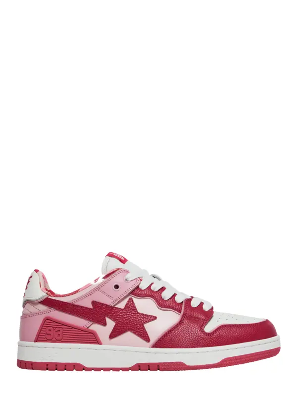 BAPE Sk8 Sta #2 Abc Camo Sneakers - Red