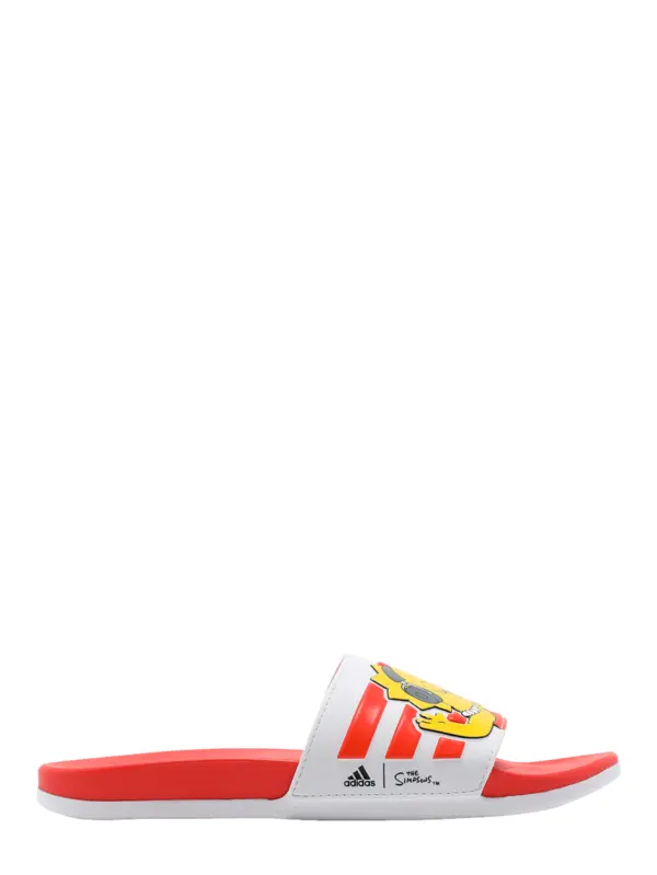 Adidas The Simpsons Adilette Comfort Slides - White
