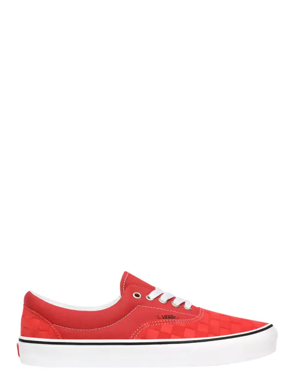 VANS Era Deboss Checkerboard Sneakers - Red