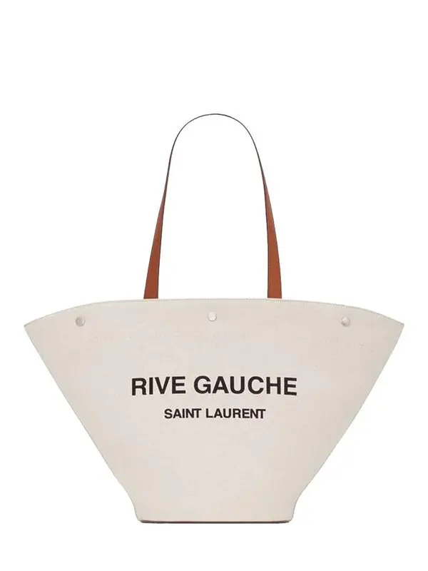 Saint Laurent Rive Gauche Tote Bag - Tan