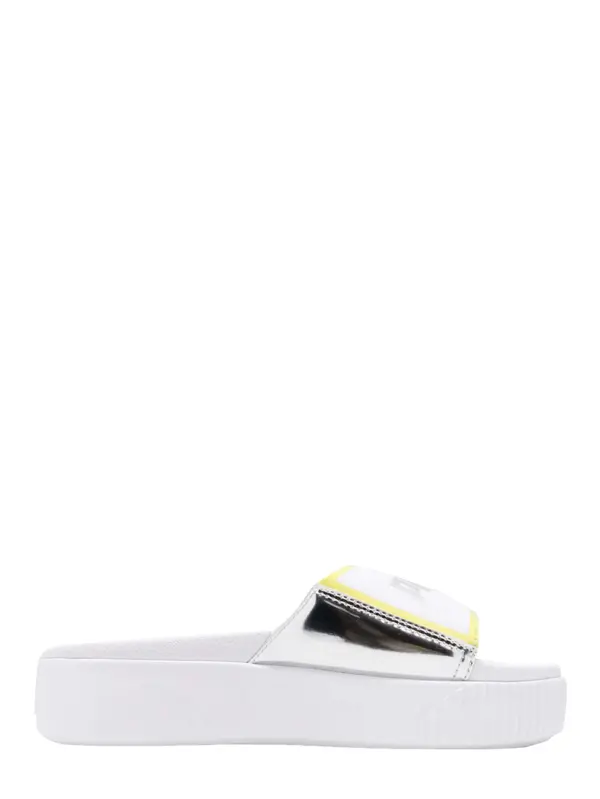 PUMA Wmns Platform Slide Tz - White