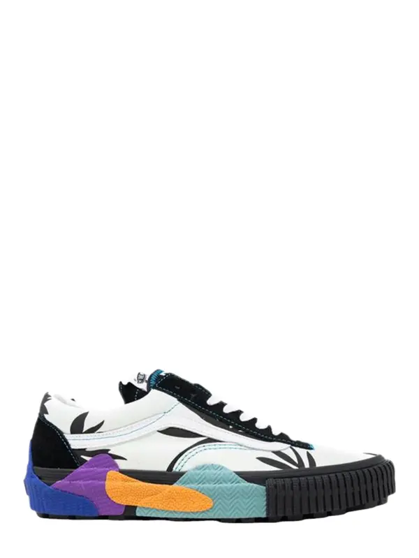 VANS Cap Mash Low Lx 'palm Blowing Sail' Sneakers - Cream