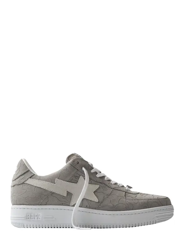 BAPE Solebox X Bapesta 'light Line Camo' Sneaker - Grey