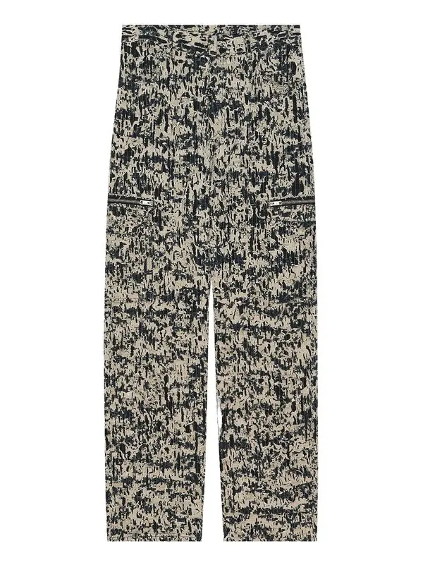 Givenchy Loose Fit Pant With Cargo Pocket And Zip - Multicolor
