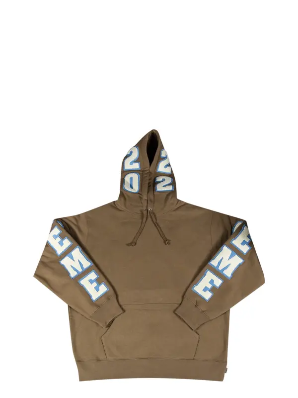Supreme Team Chenille Hooded Sweatshirt - Brown