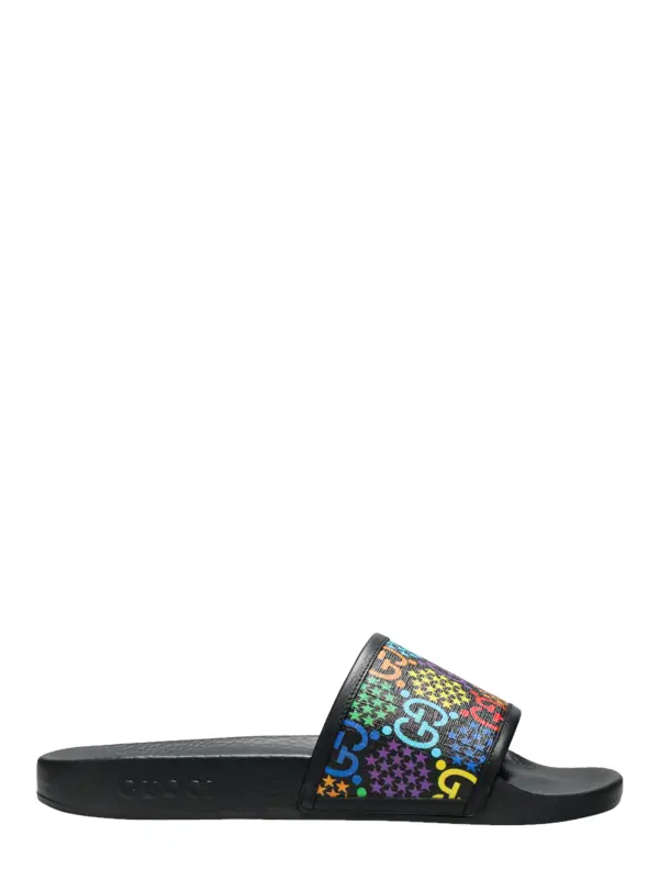 Gucci Psychedelic Slides - Black