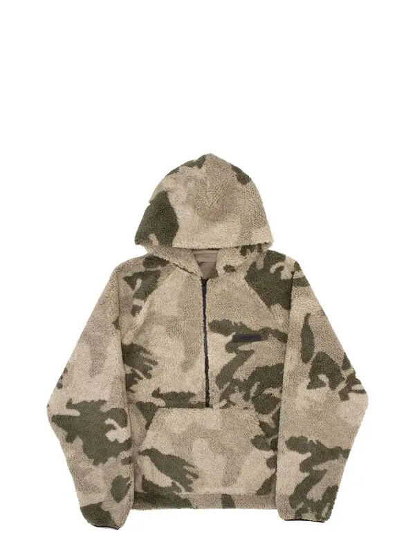 Fear Of God Polar Fleece Half Zip Hoodie - Multicolor