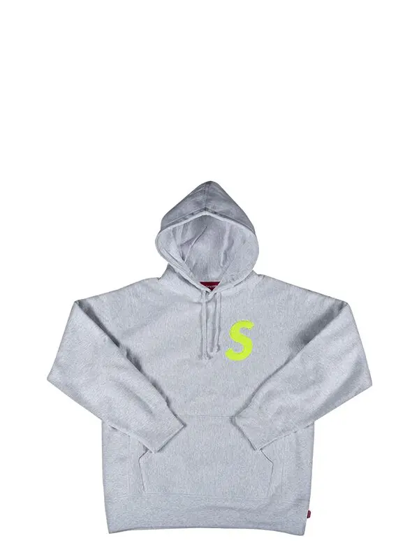 Supreme S Logo Hooded Sweatshirt - Grey
