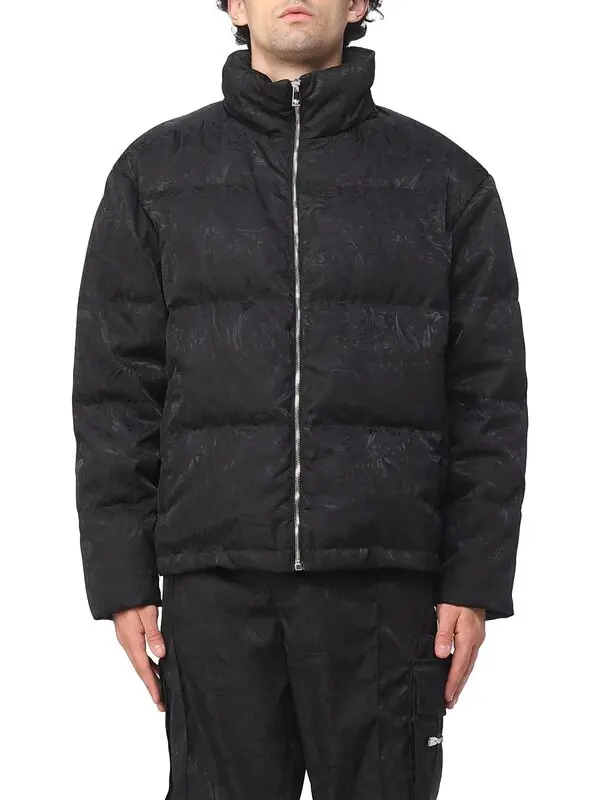 Versace Barocco Padded Nylon Jacket - Black