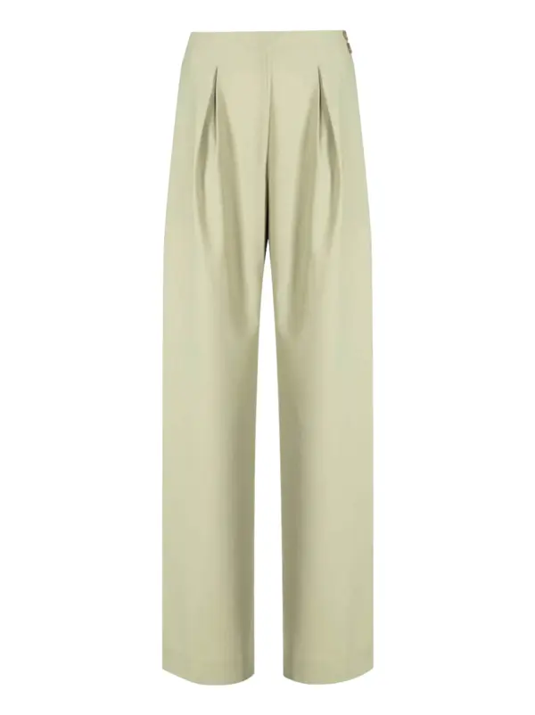 REJINA PYO Reine Pleated Tailored Trousers - Green