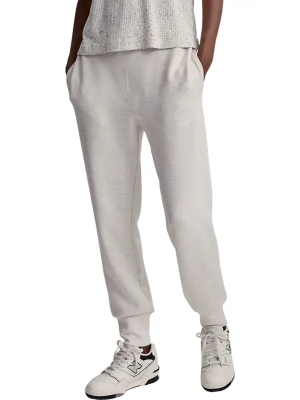 Varley The Slim Cuff Track Pants - Ivory Marl
