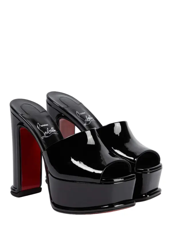 CHRISTIAN LOUBOUTIN Amali Platform Mules - Black